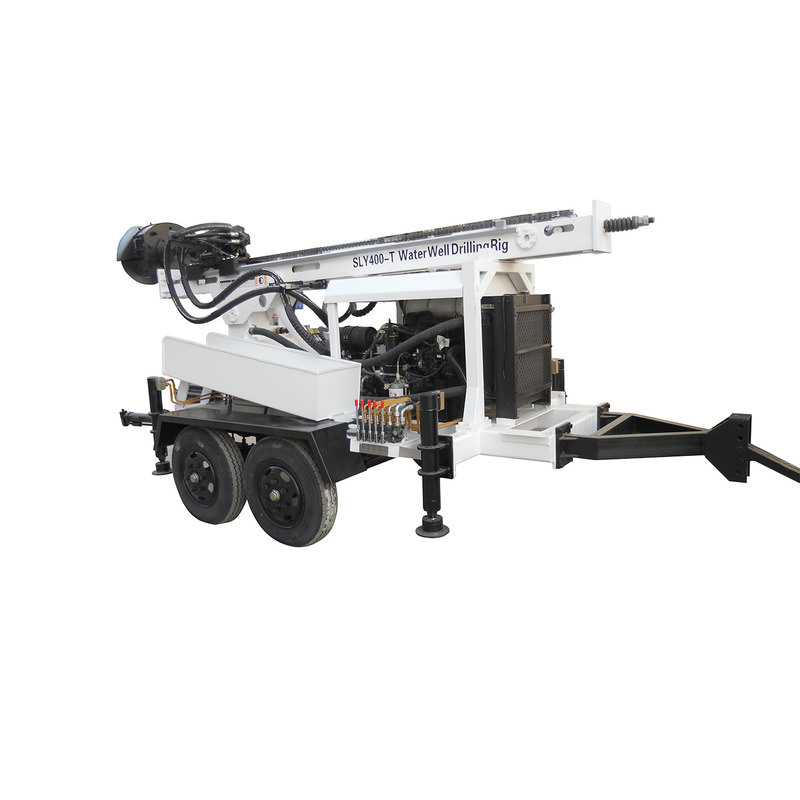 Trailer Mounted Drilling Rig - hydraulic trailer mounted water borehole ...